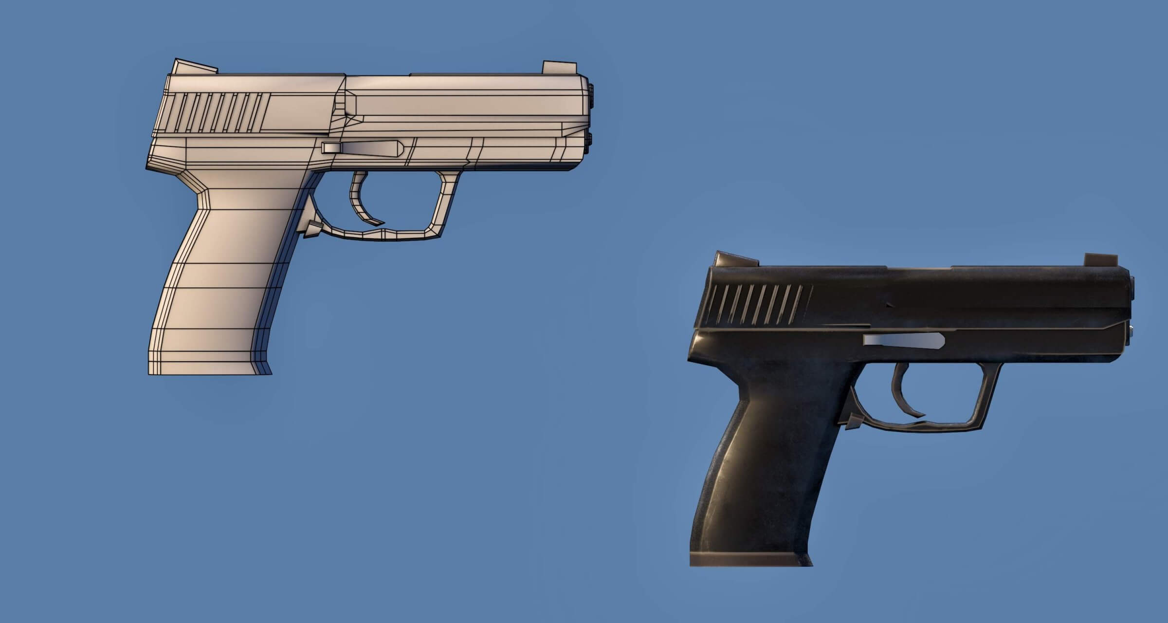 USP Gun - 3D Model by Tollaru