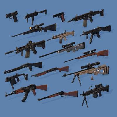Weapons Pack - 3D Model by Tollaru