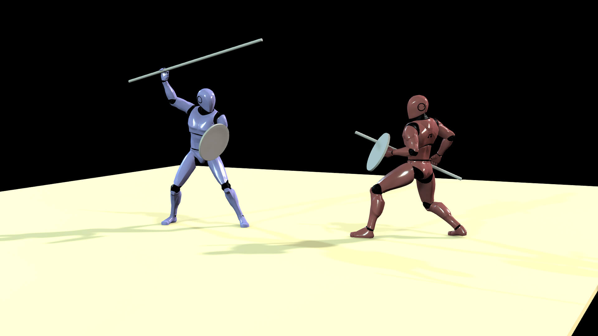 3-Match Set Spear and Shield Animations 3D Animation by Tomasi Studios