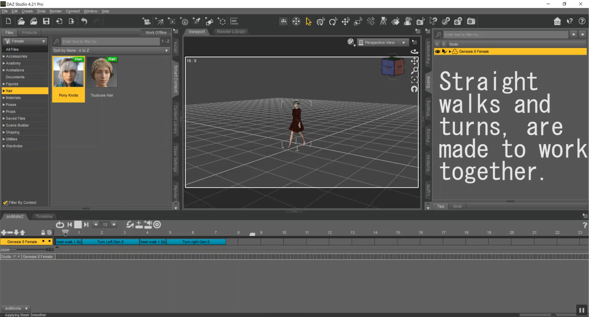 8 Walking Aniblocks for Genesis 8 - Daz Content by Tomasi Studios