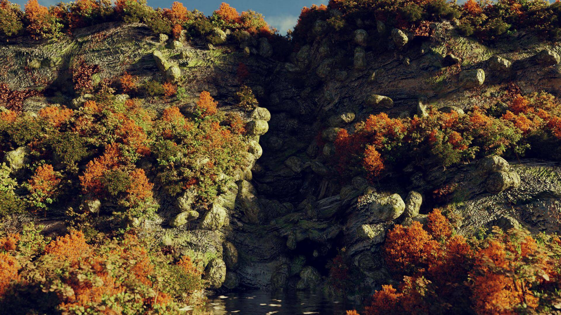 Micro cliff 3D Render | RenderHub Gallery