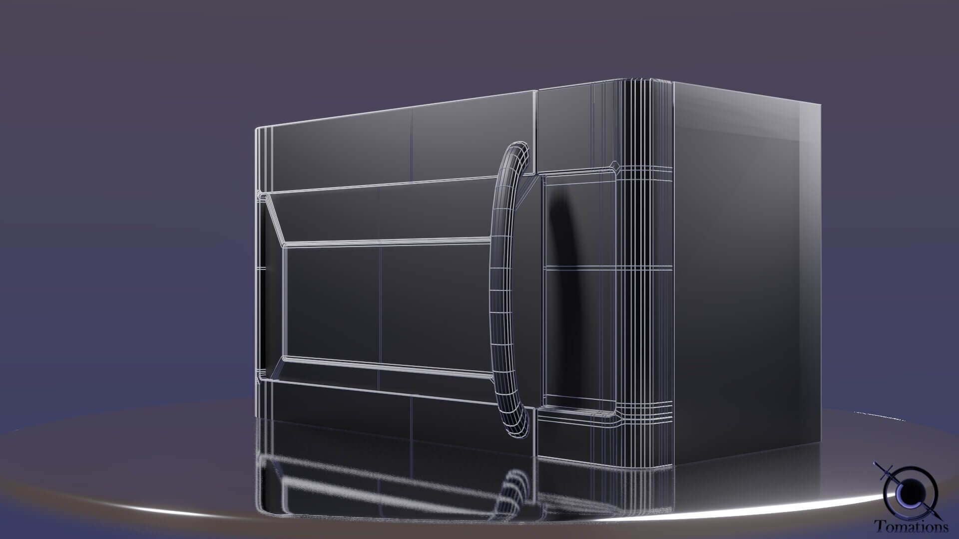Microwave - 3D Model by Tomations