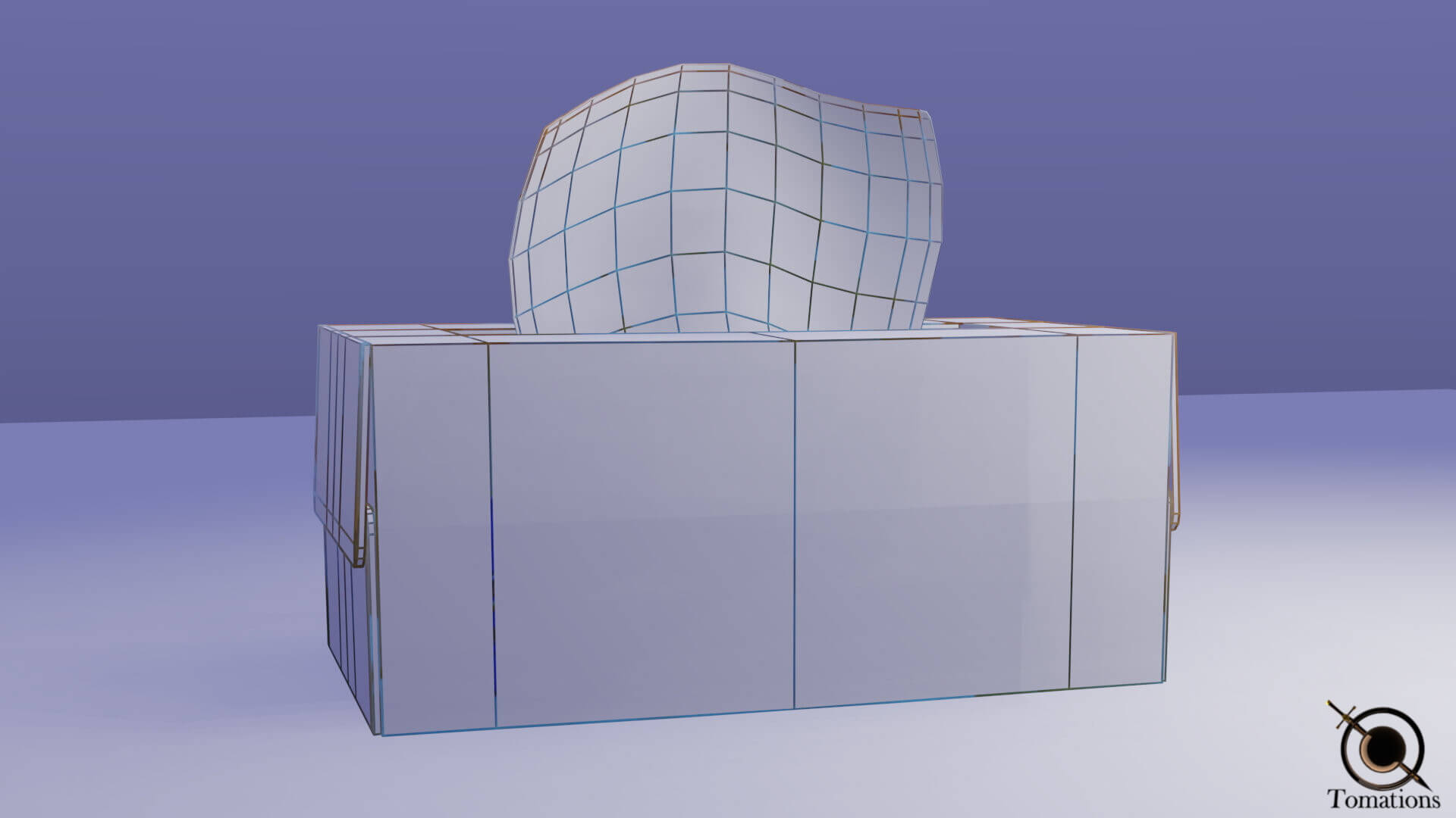 Tissue Box - Free 3D Model by Tomations