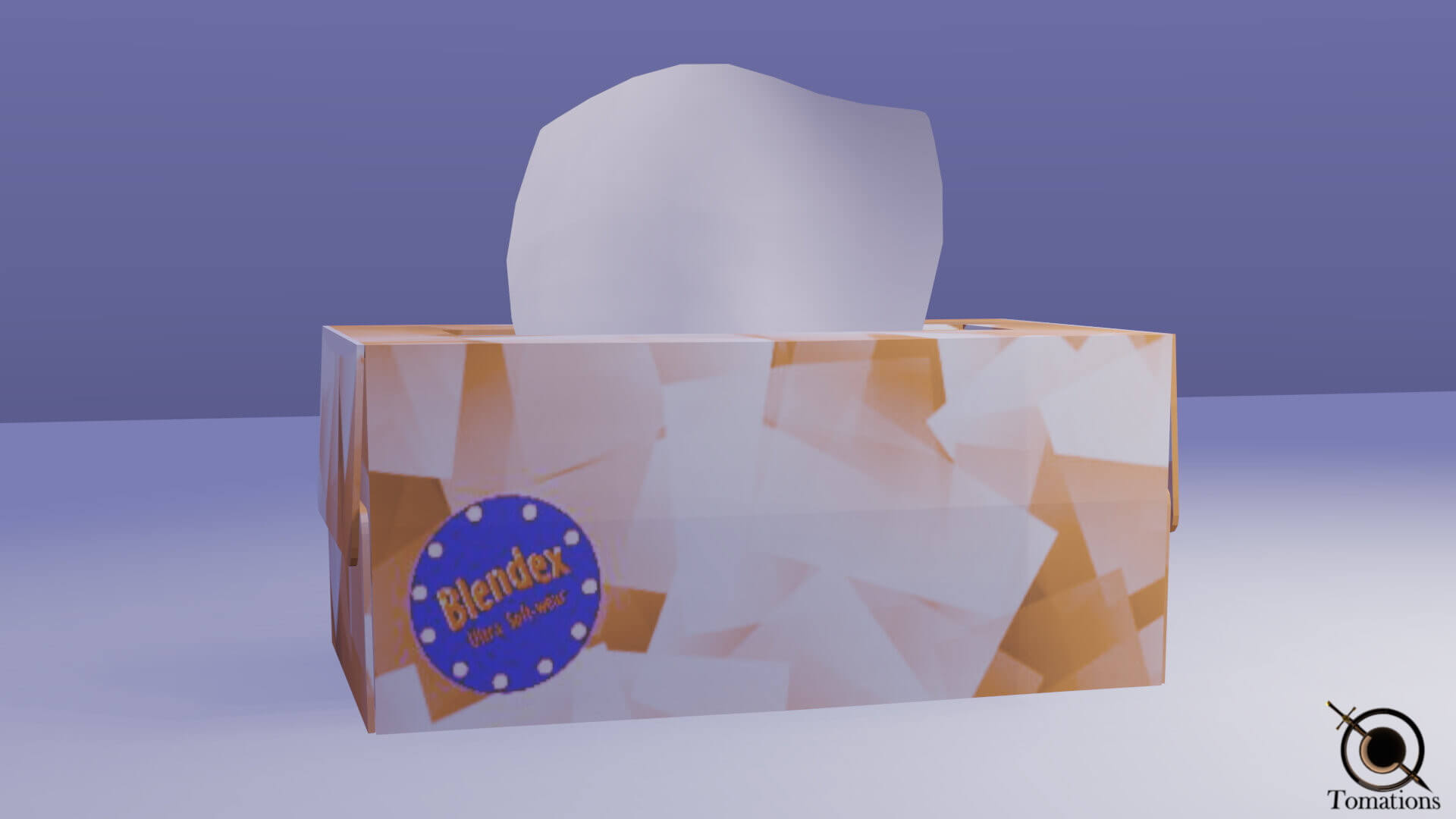 Tissue Box - Free 3D Model by Tomations