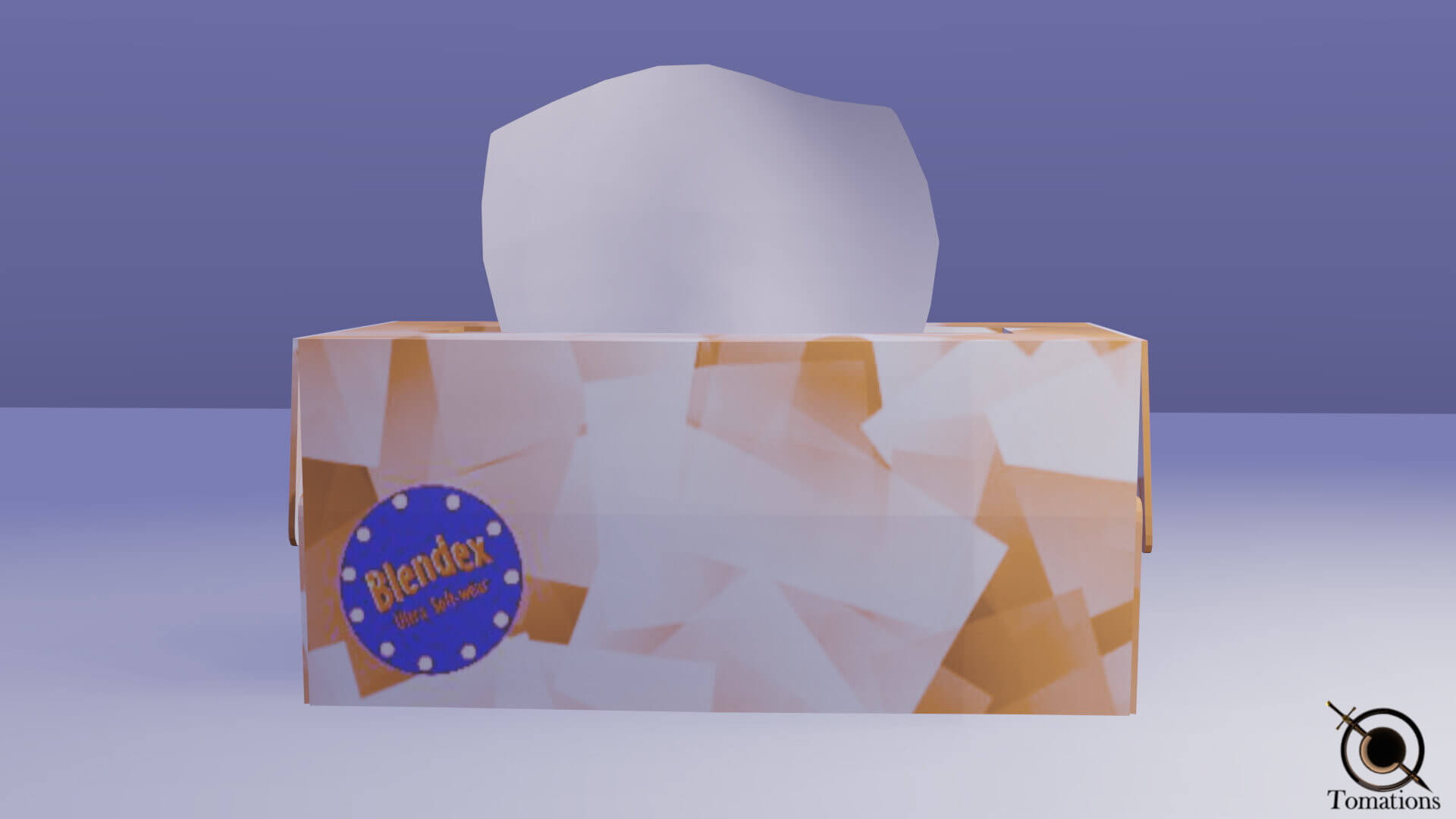 Tissue Box - Free 3D Model by Tomations