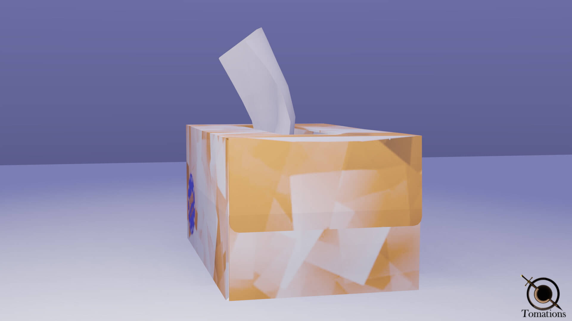Tissue Box - Free 3D Model by Tomations