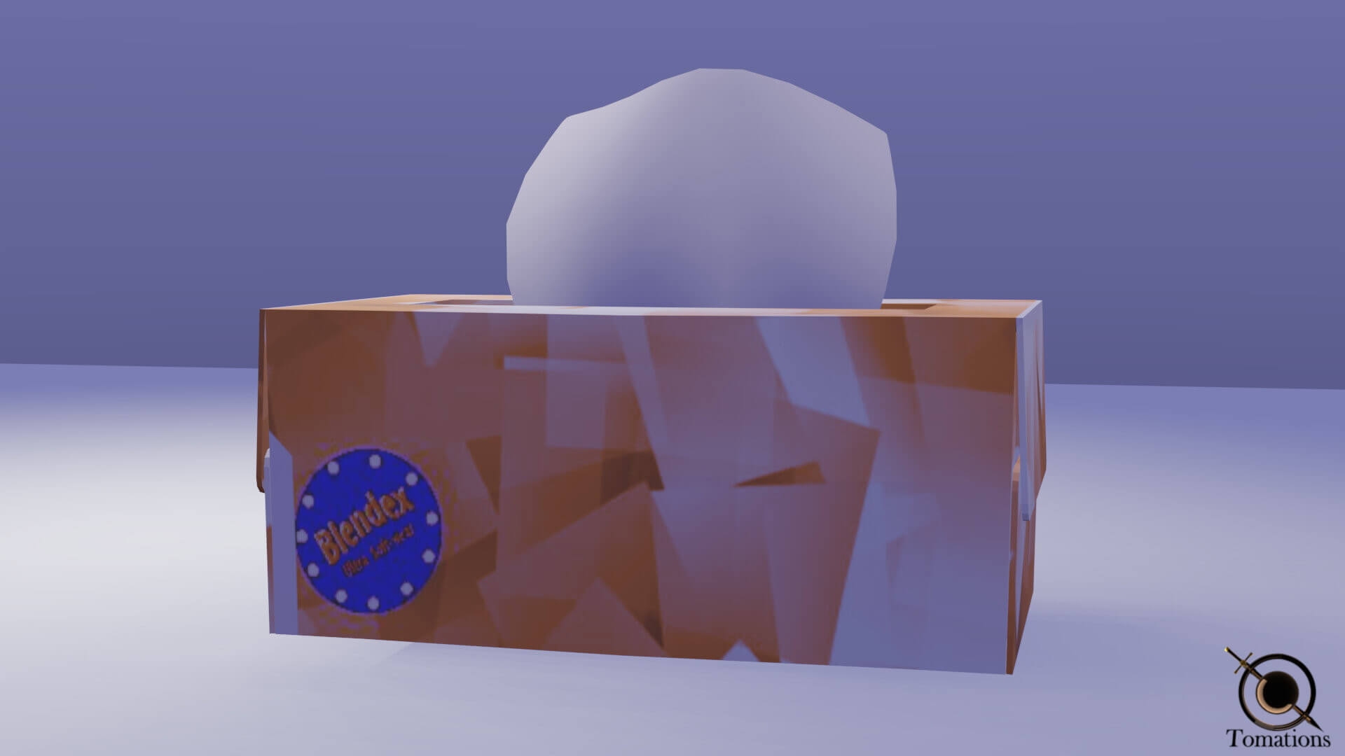 Tissue Box - Free 3D Model by Tomations