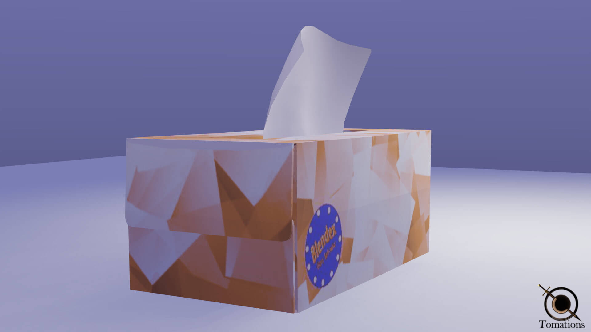Tissue Box - Free 3D Model by Tomations