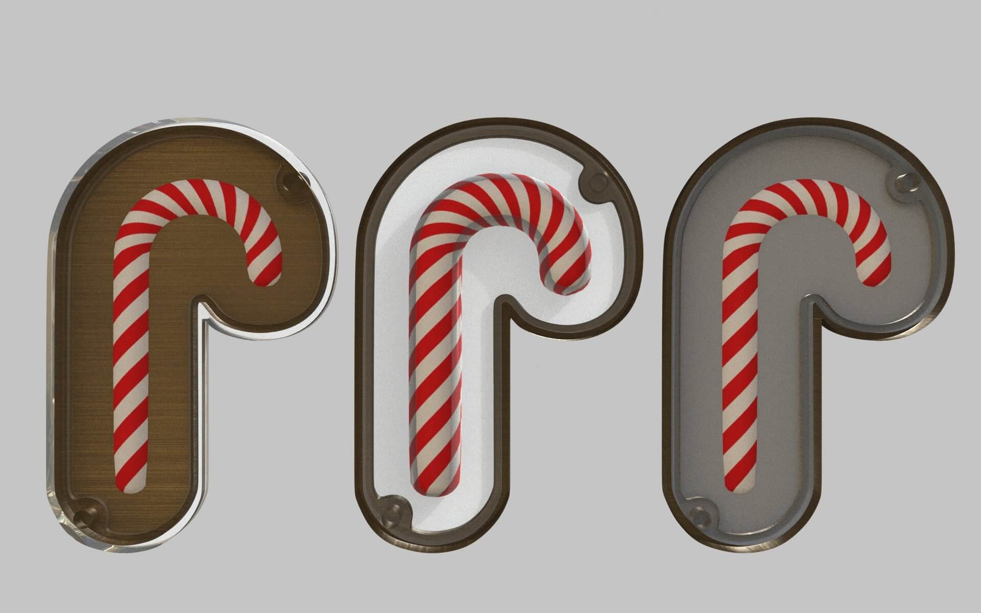 Candy Cane - 3D Model by tomoplace