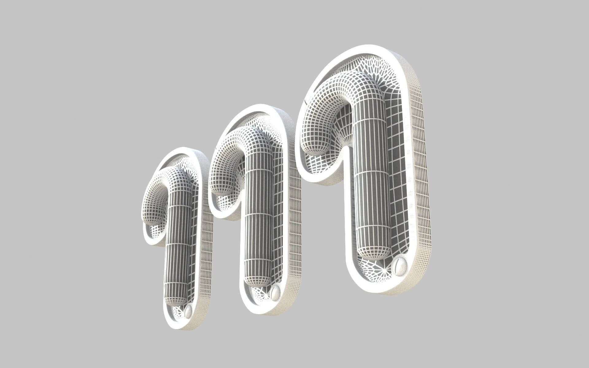 Candy Cane - 3D Model by tomoplace