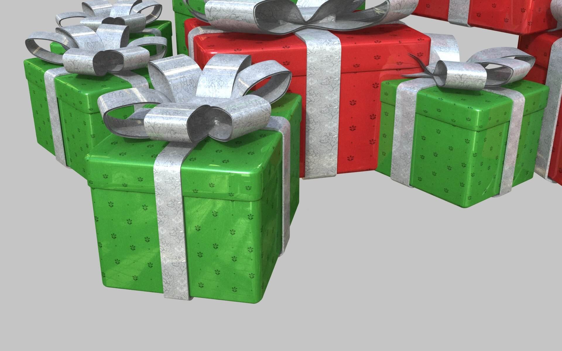 Gift Box Red - 3D Model by tomoplace