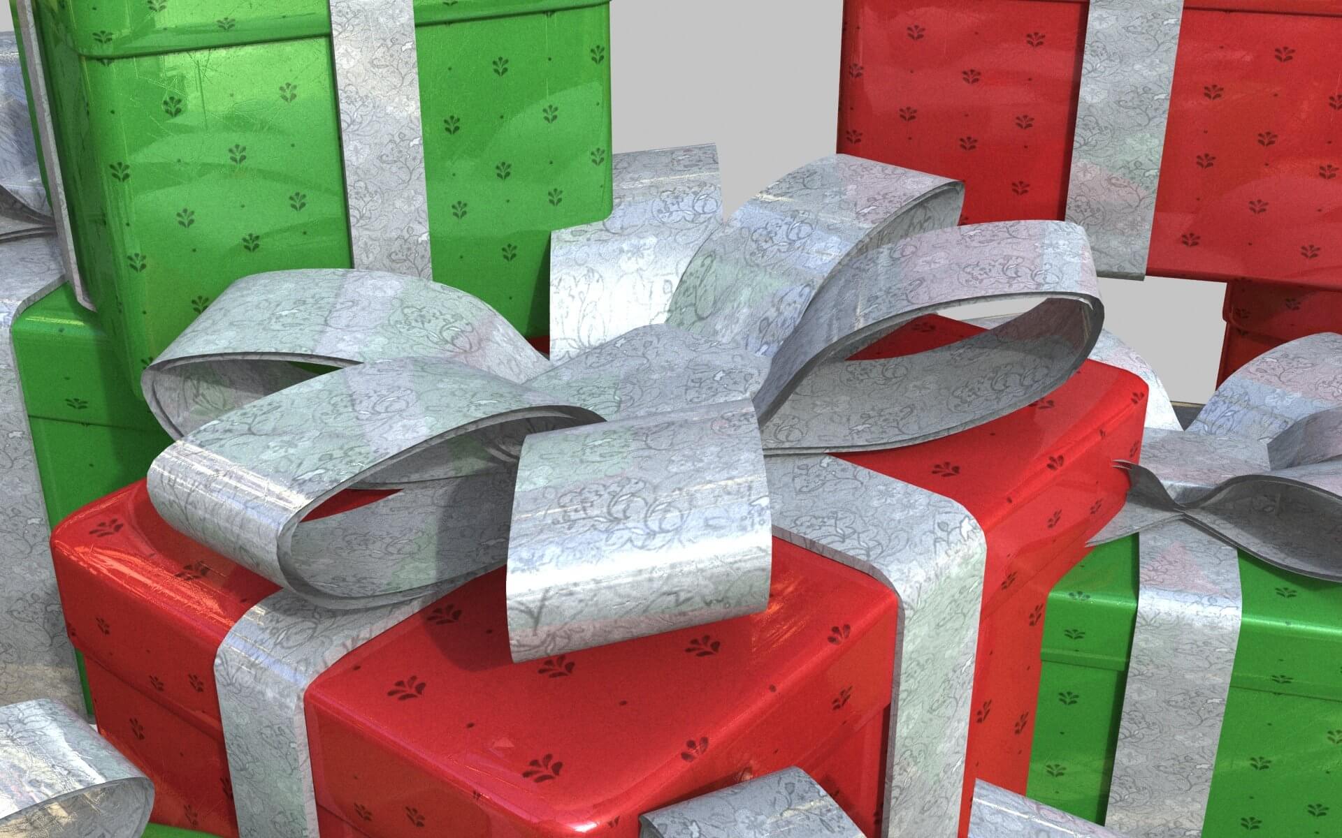 Gift Box Red - 3D Model by tomoplace