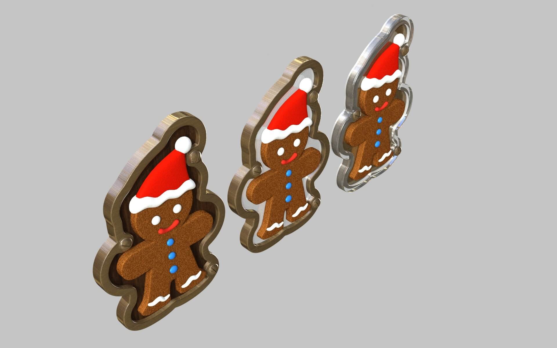 Gingerbread Man - 3D Model by tomoplace