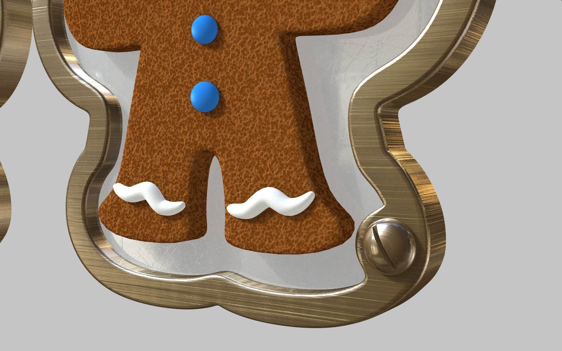 Gingerbread Man - 3D Model by tomoplace