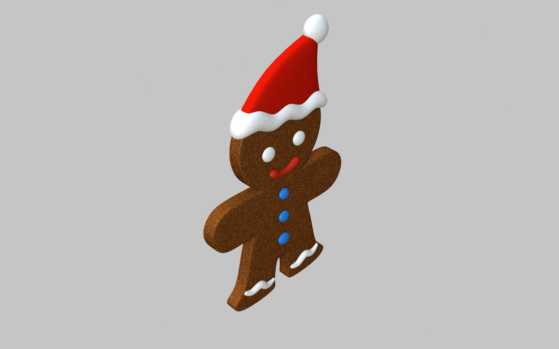 Gingerbread Man - 3D Model by tomoplace