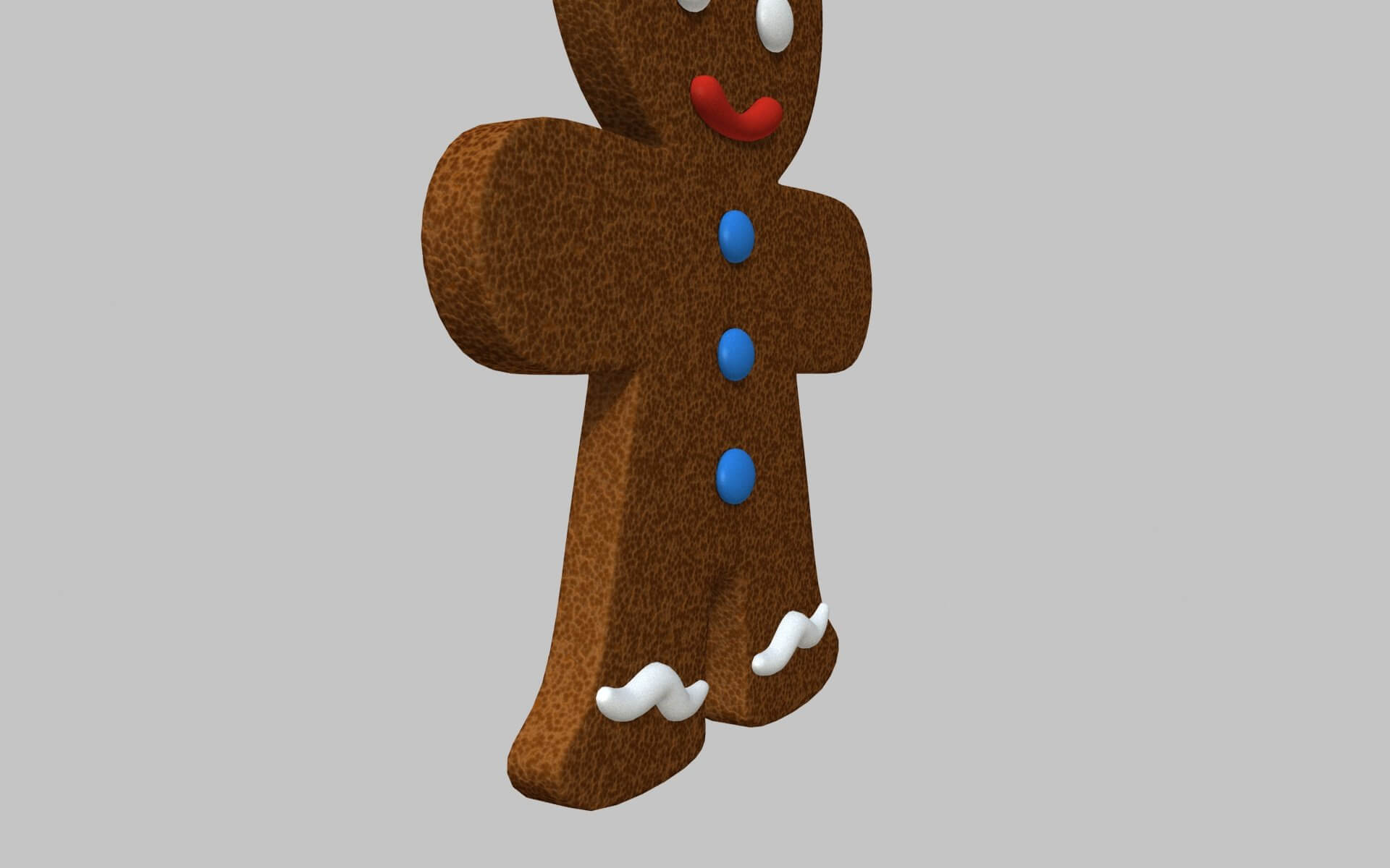 Gingerbread Man - 3D Model by tomoplace