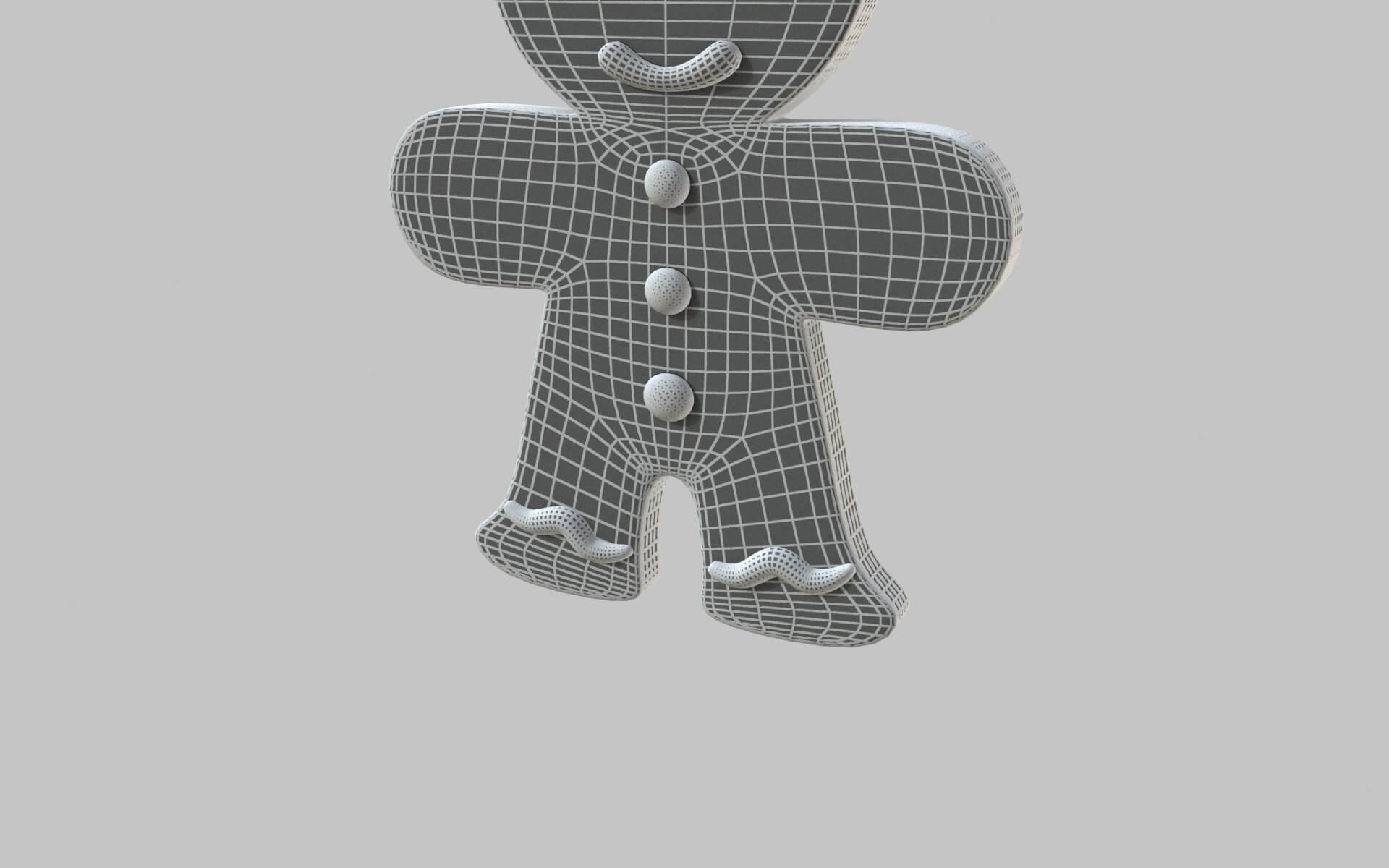 Gingerbread Man - 3D Model by tomoplace