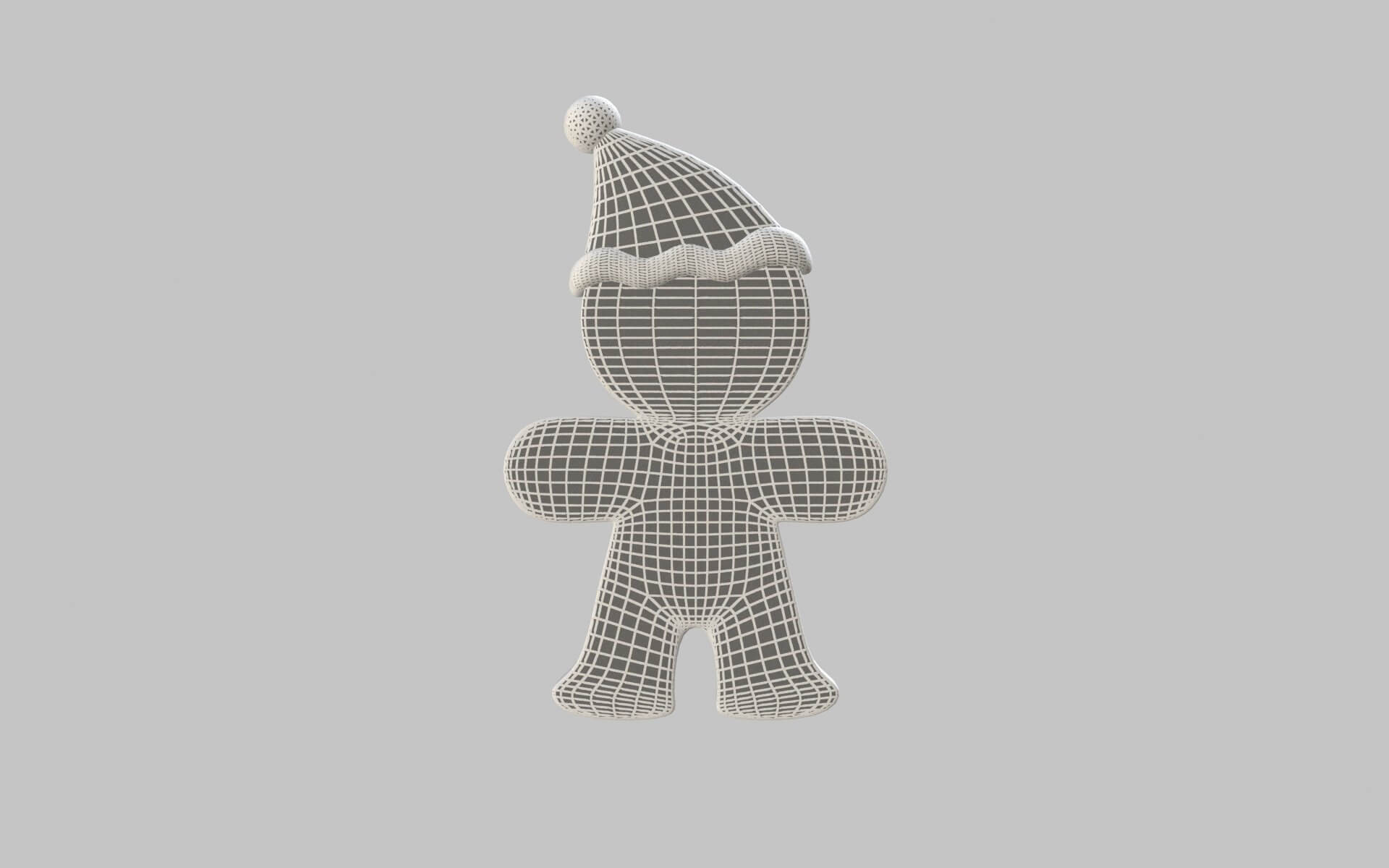 Gingerbread Man - 3D Model by tomoplace