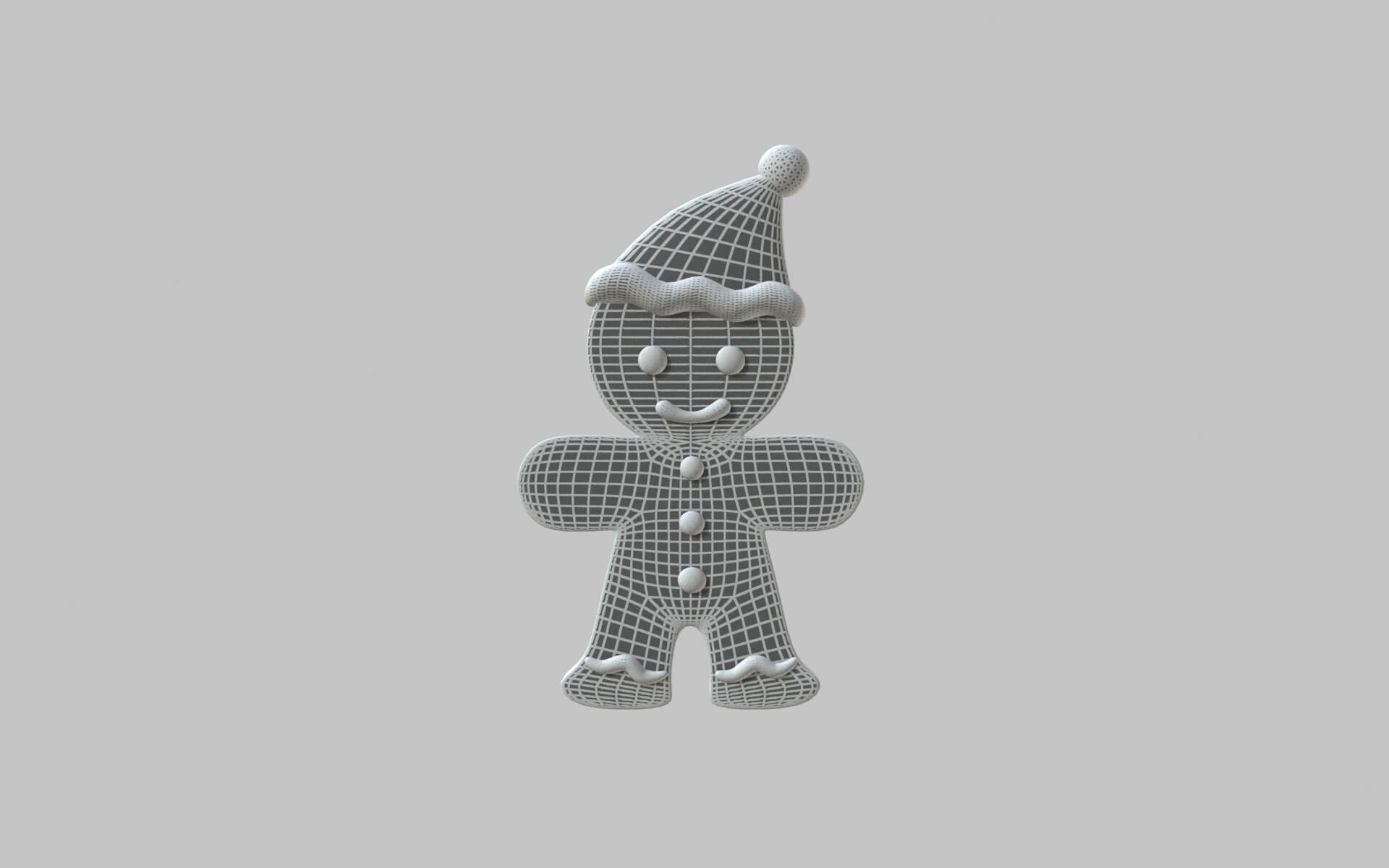 Gingerbread Man - 3D Model by tomoplace