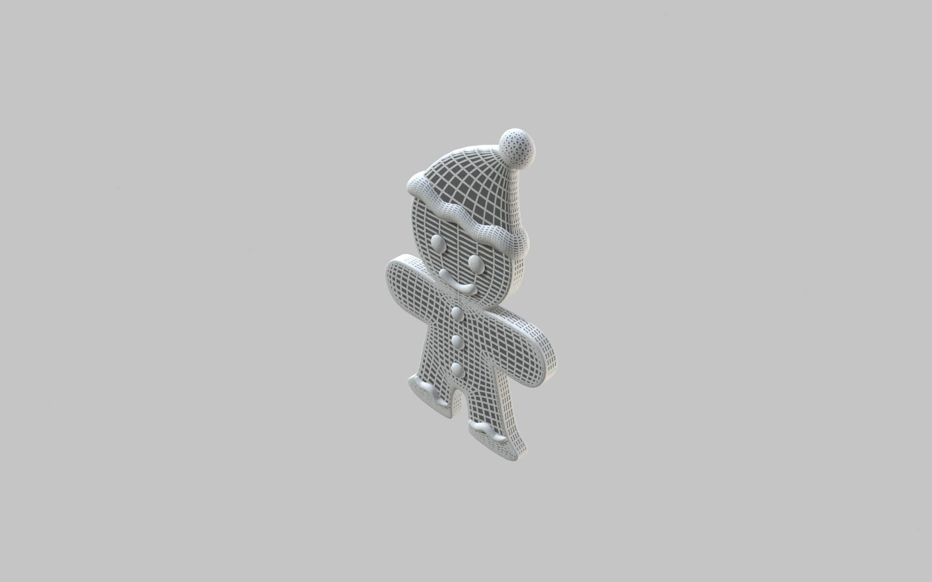 Gingerbread Man - 3D Model by tomoplace