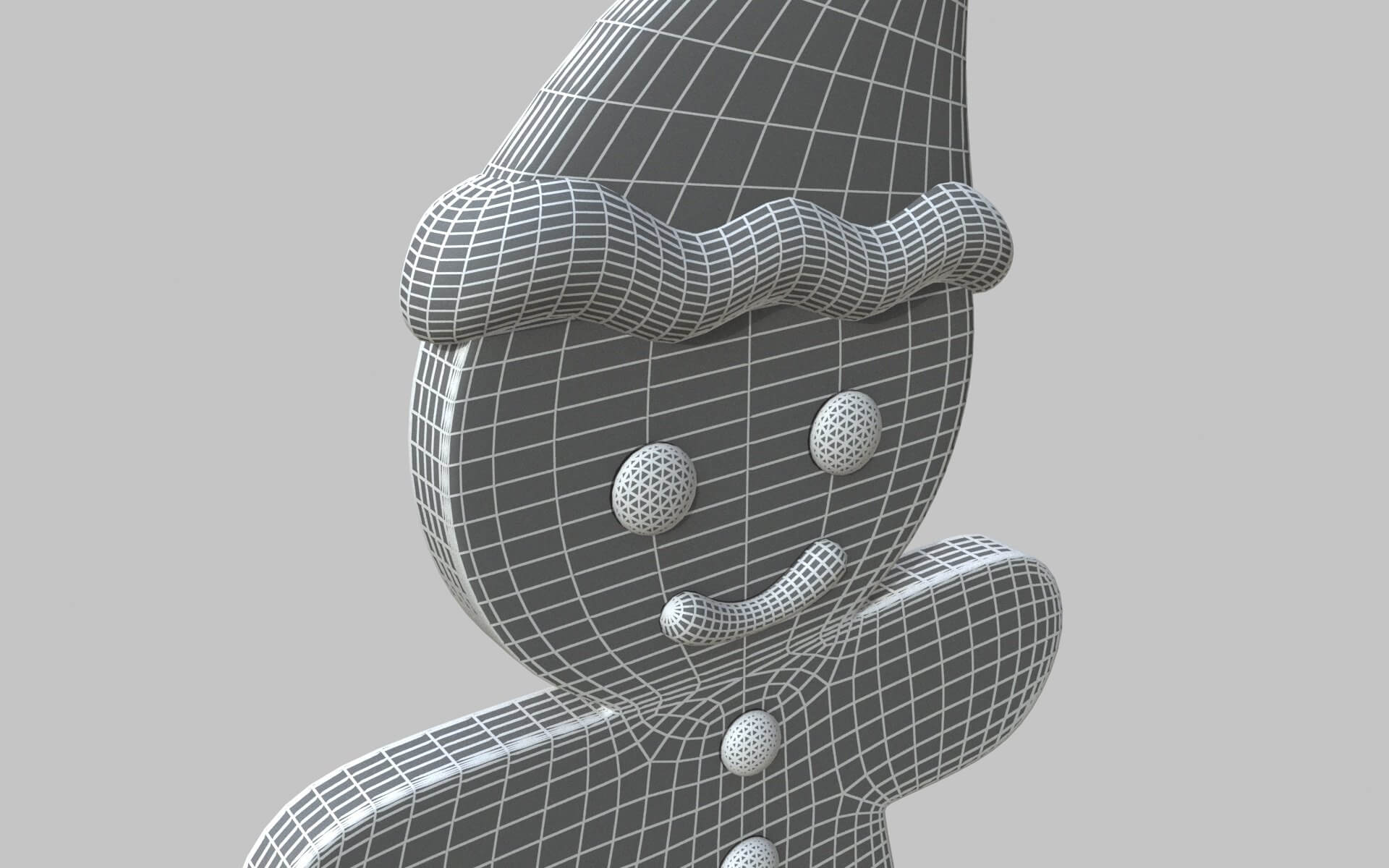 Gingerbread Man - 3D Model by tomoplace