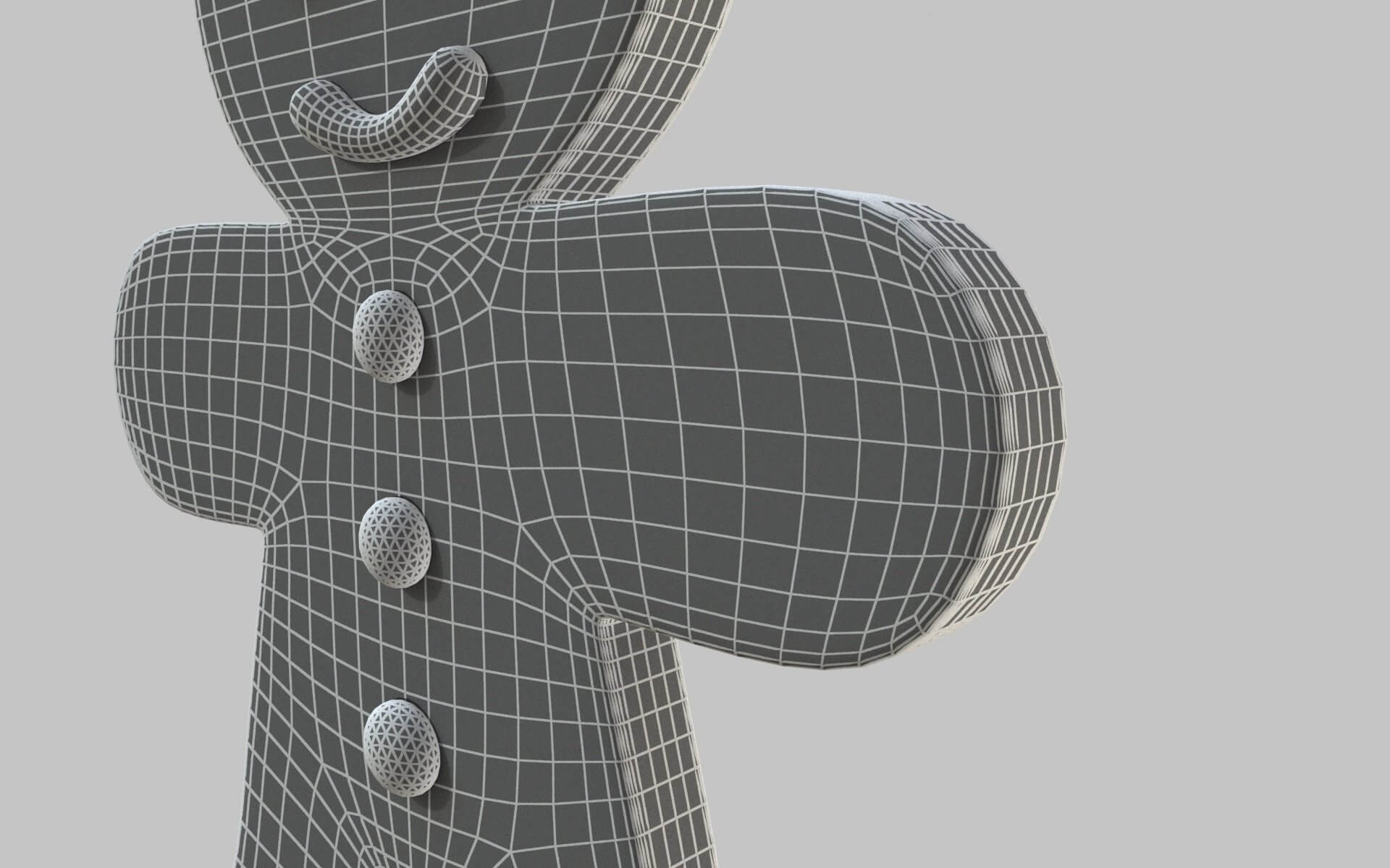 Gingerbread Man - 3D Model by tomoplace