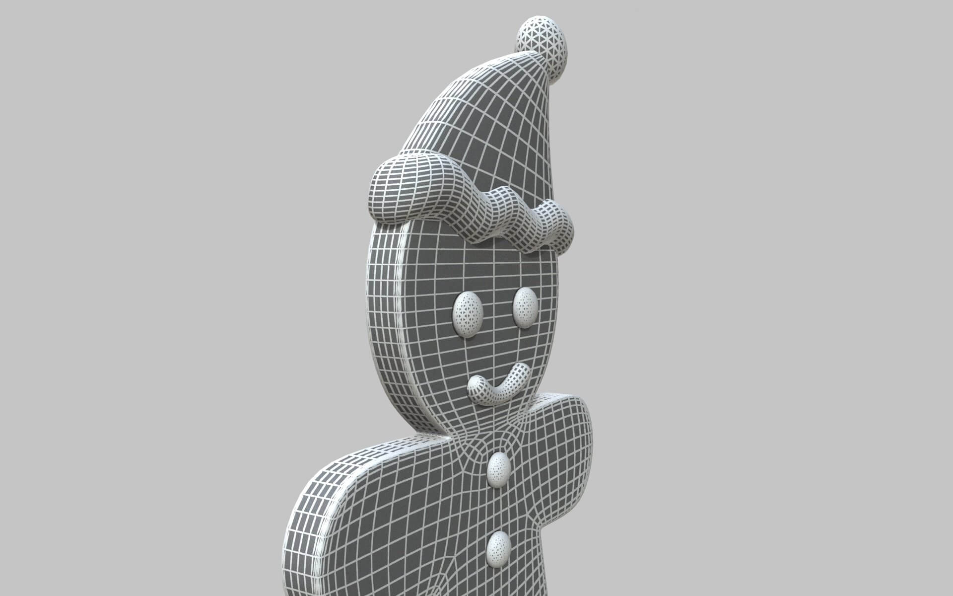 Gingerbread Man - 3D Model by tomoplace