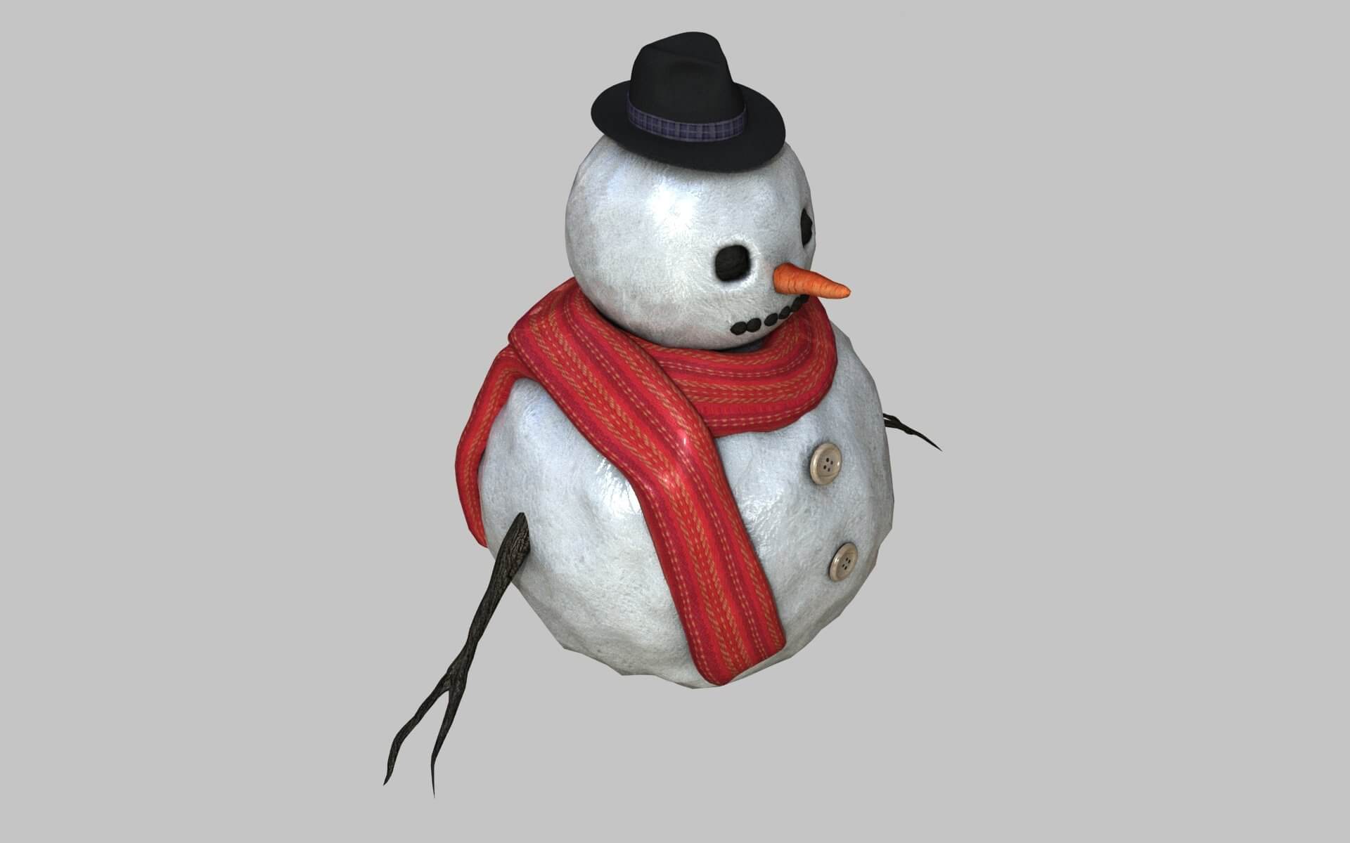Snowman - 3D Model by tomoplace