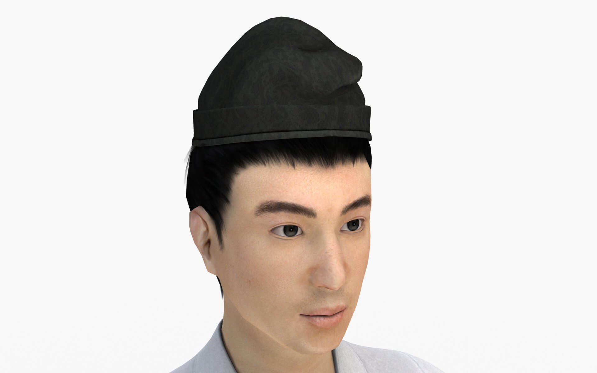 Ancient Japanese Civilian Man - 3D Model by tomoplace