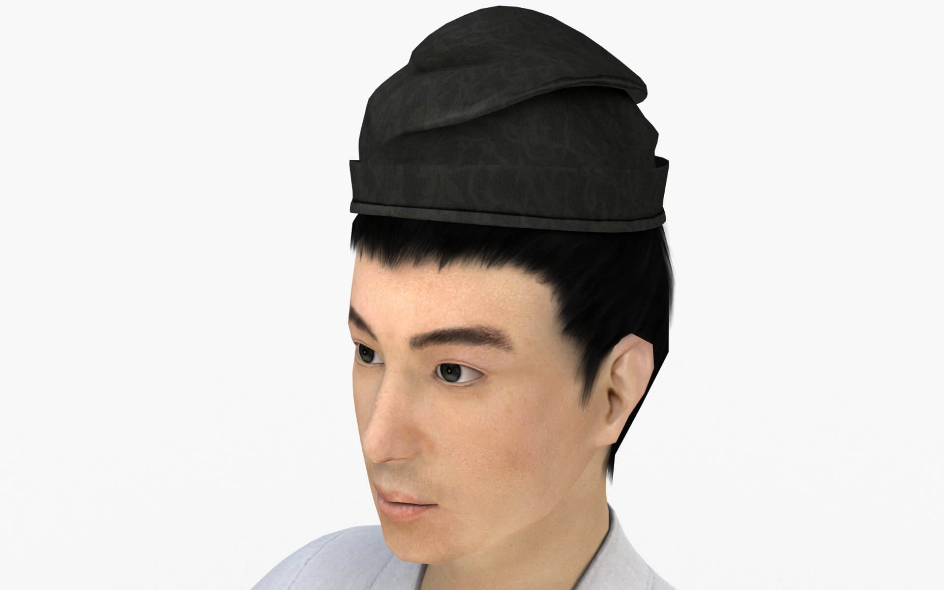 Ancient Japanese Civilian Man - 3D Model by tomoplace