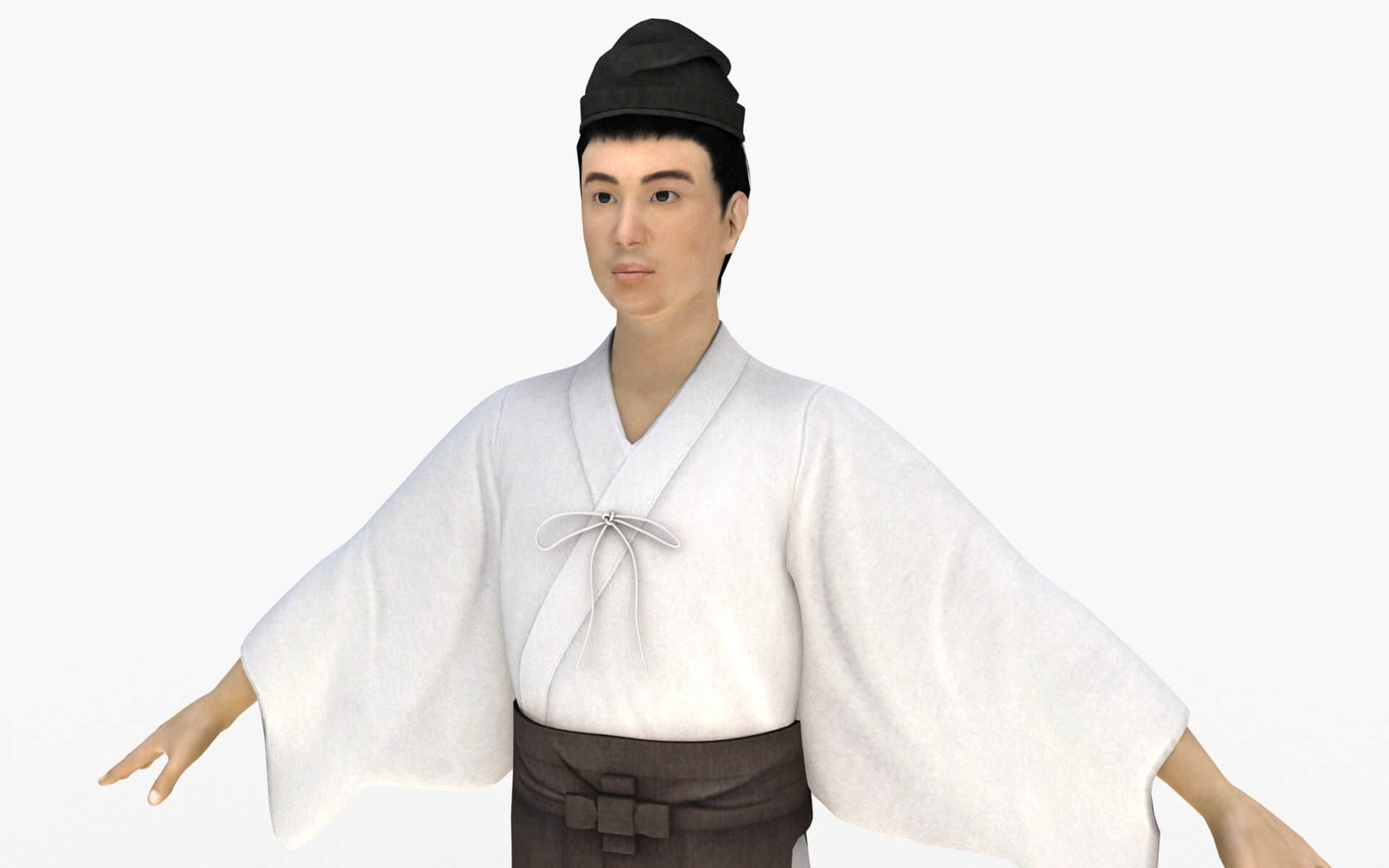 Ancient Japanese Civilian Man - 3D Model by tomoplace