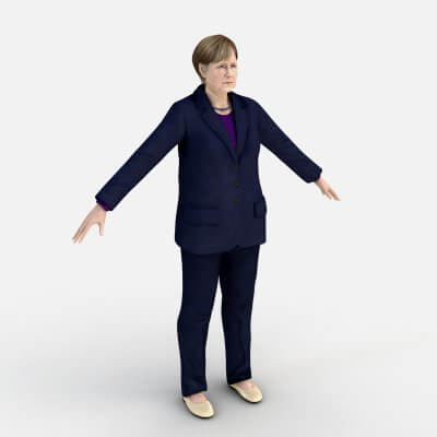 Angela Merkel - 3D Model by tomoplace