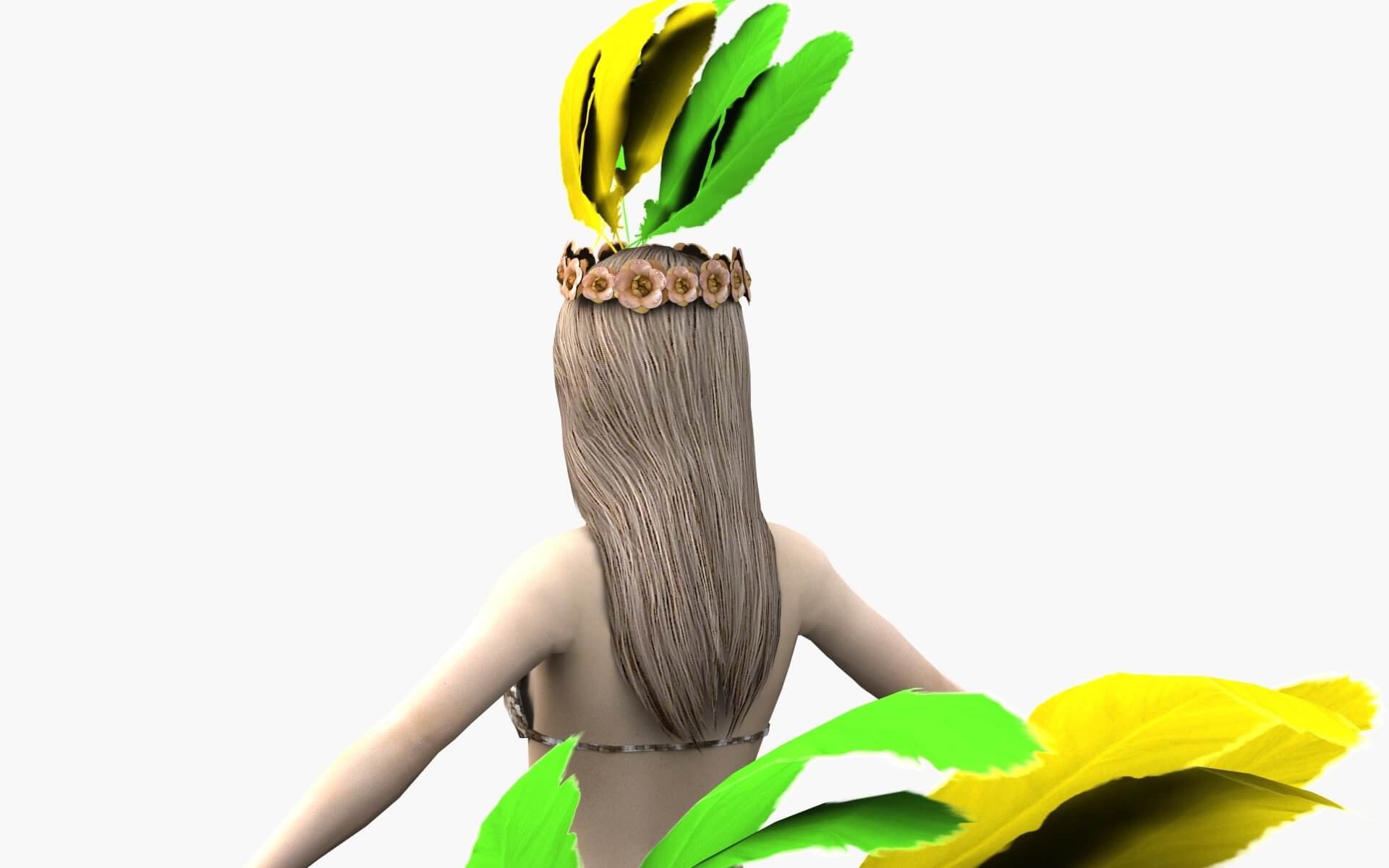 Brazilian Girl Samba Dancer - 3D Model by tomoplace