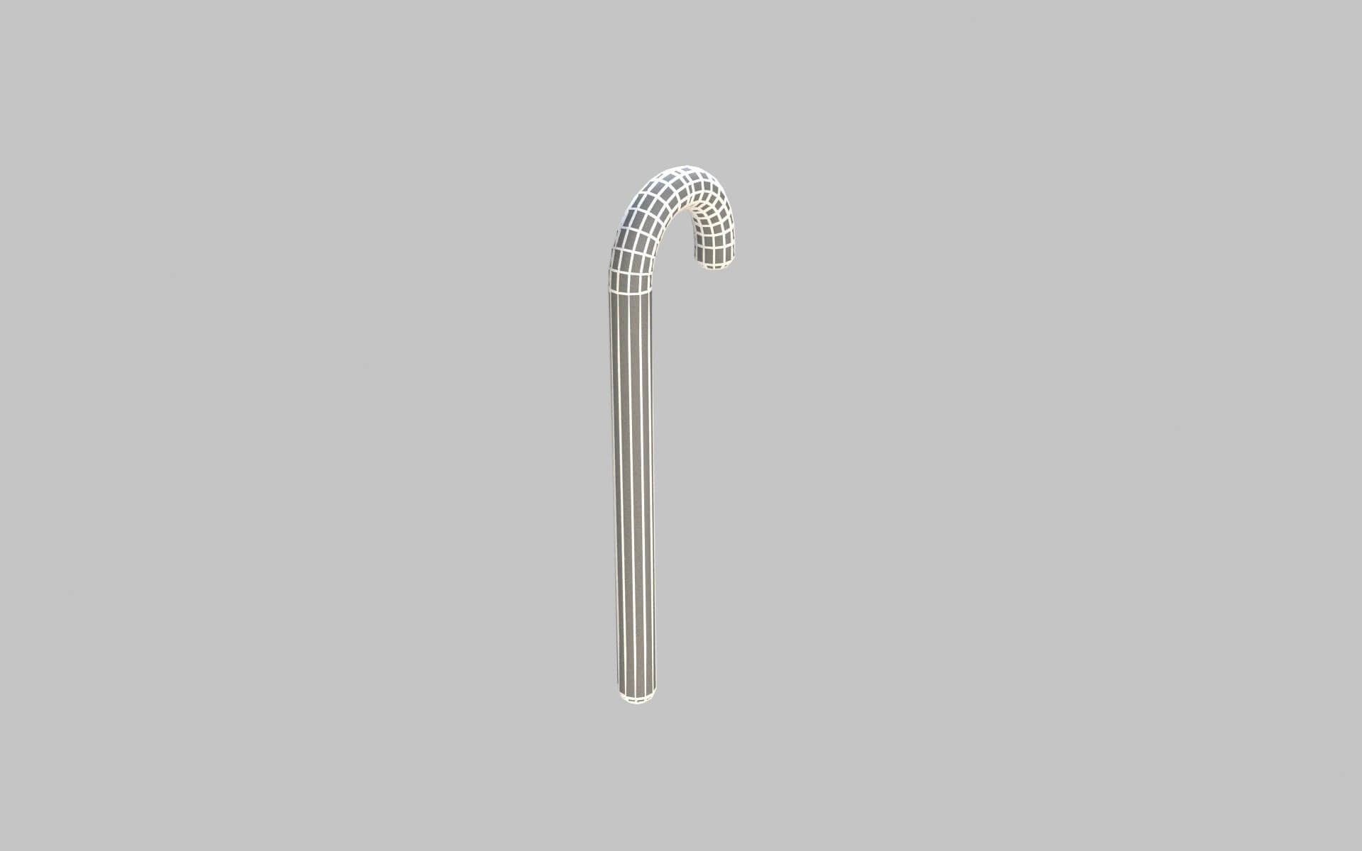 Candy Cane - 3D Model by tomoplace