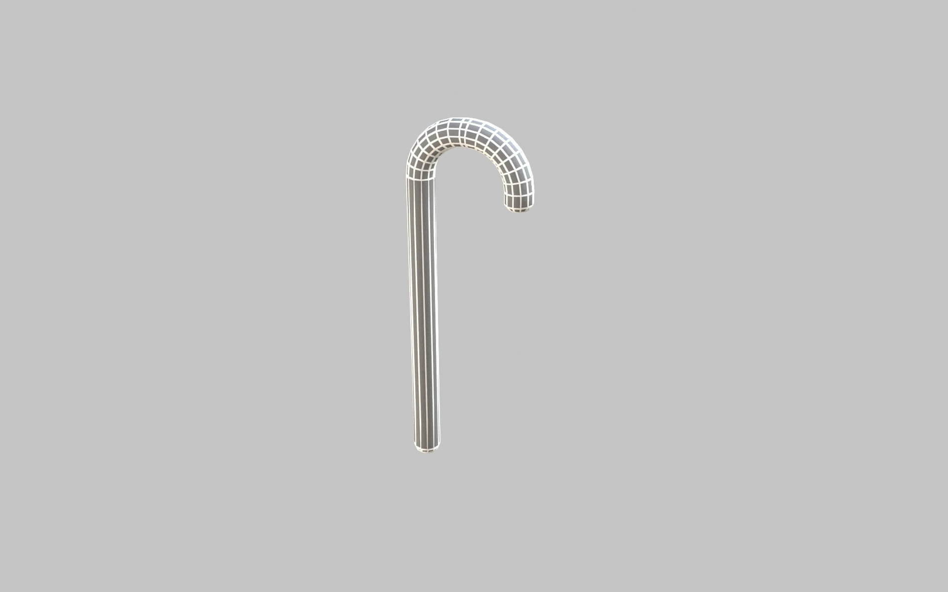 Candy Cane - 3D Model by tomoplace