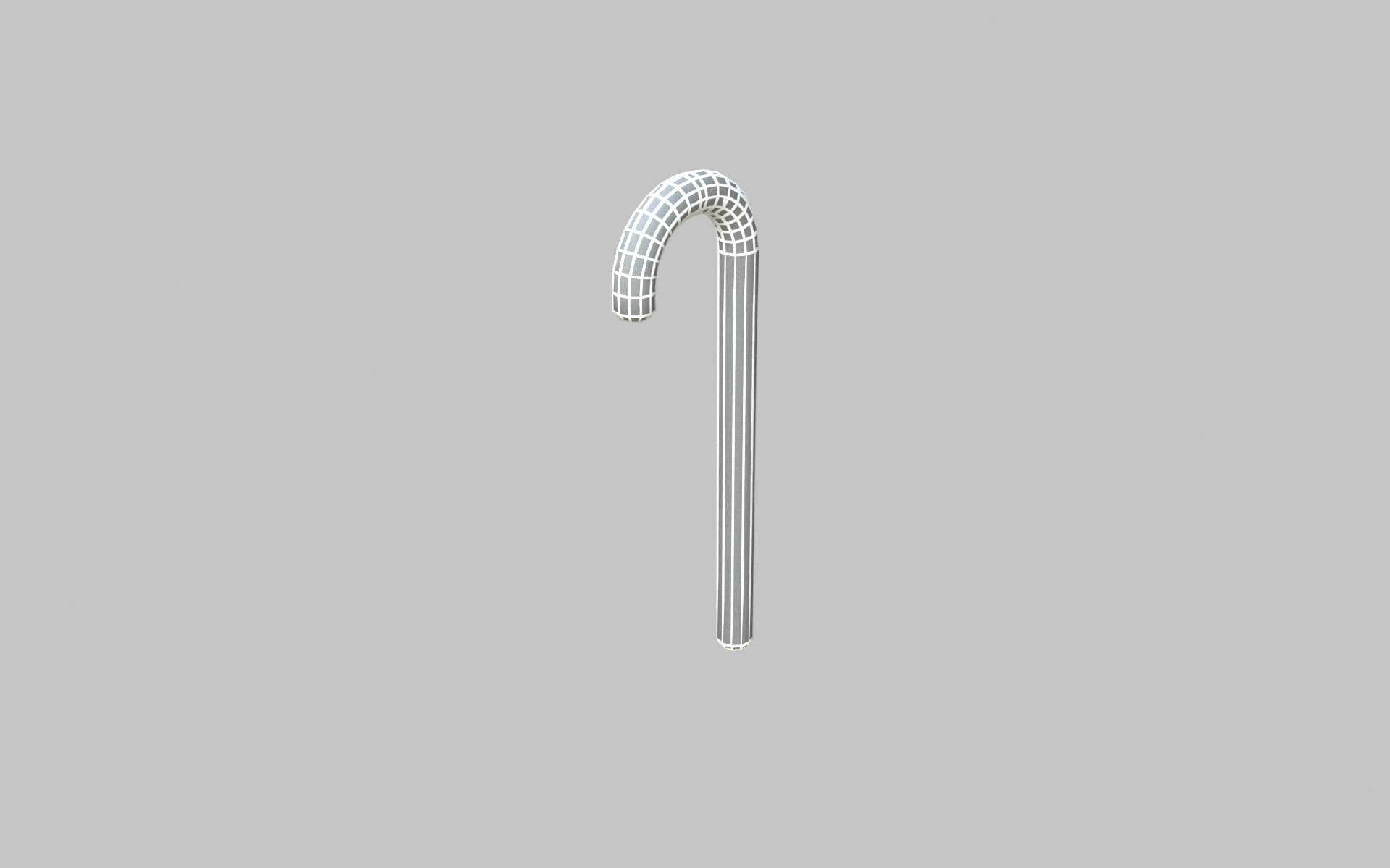 Candy Cane - 3D Model by tomoplace