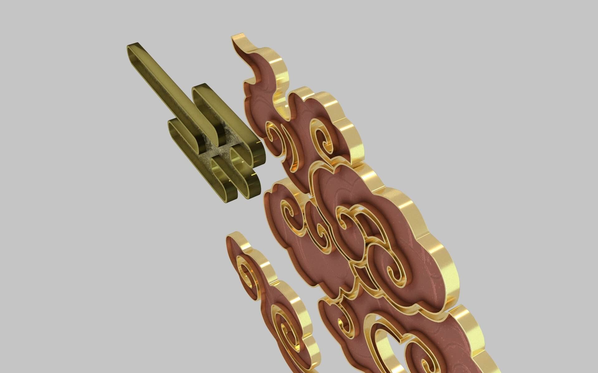 Chinese New Year Lucky Cloud - 3D Model by tomoplace