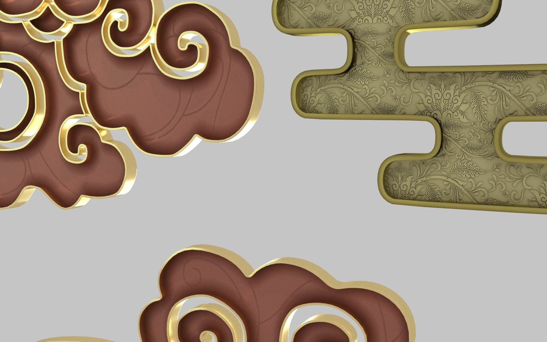 Chinese New Year Lucky Cloud - 3D Model by tomoplace