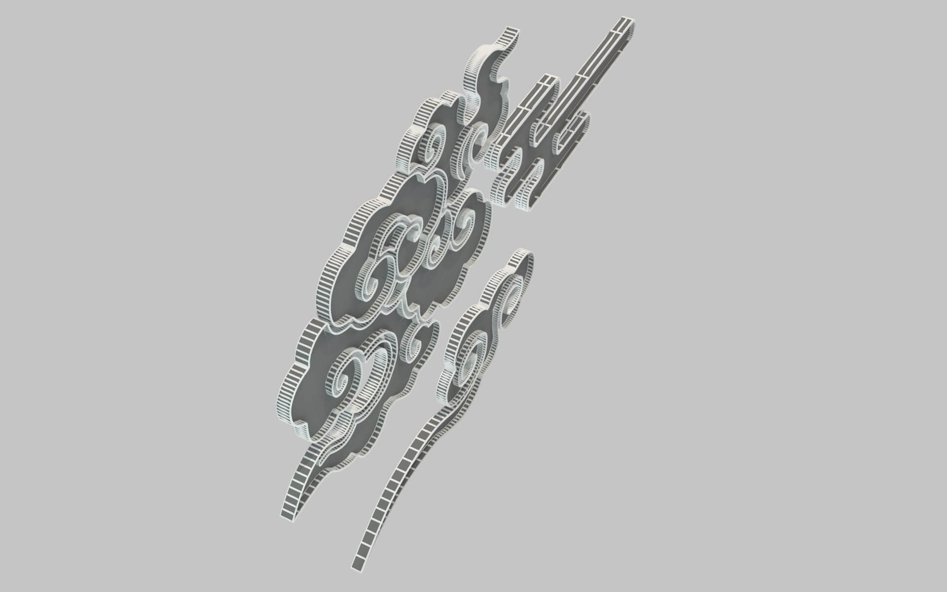 Chinese New Year Lucky Cloud - 3D Model by tomoplace