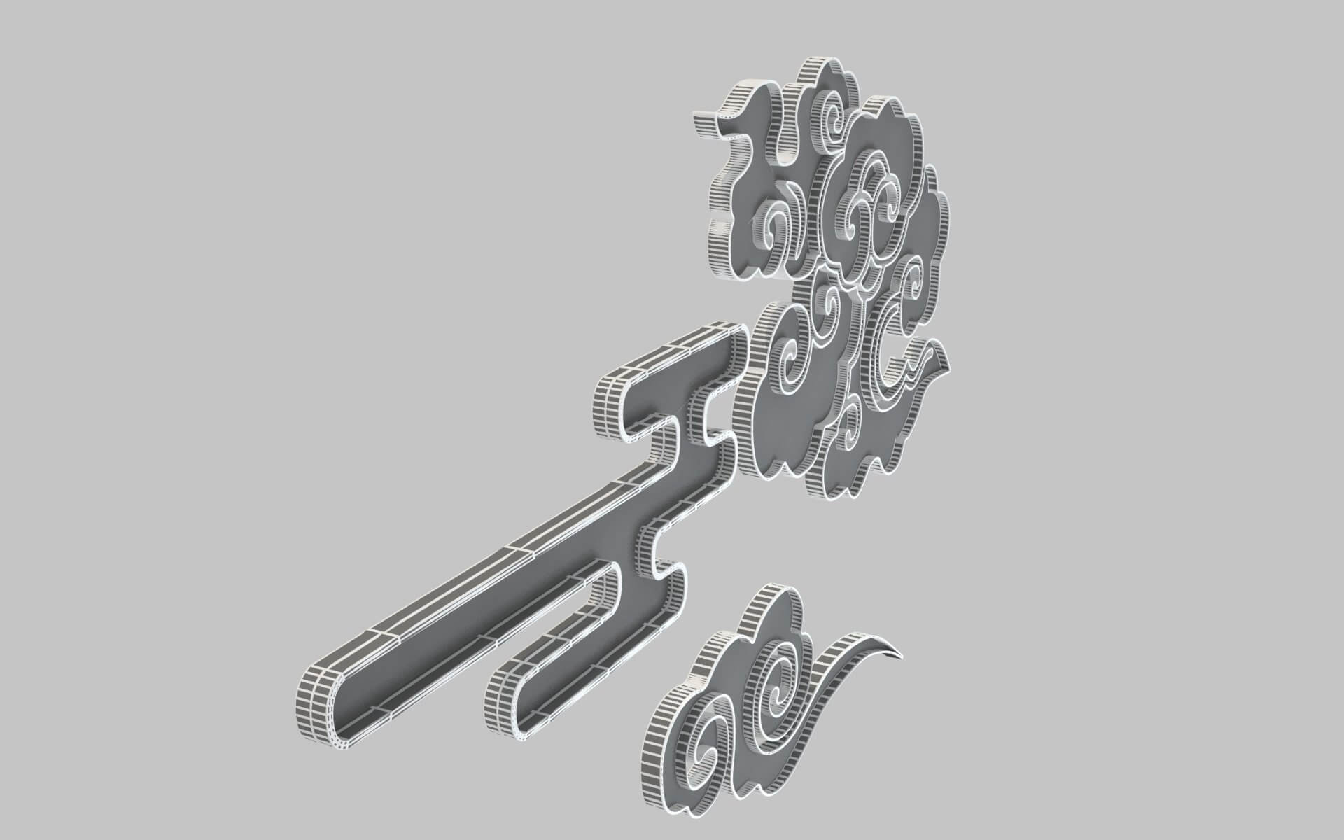 Chinese New Year Lucky Cloud - 3D Model by tomoplace