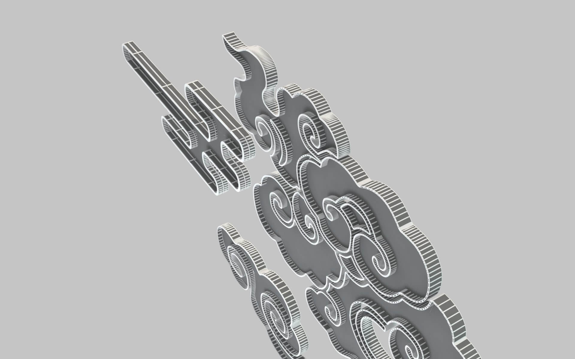 Chinese New Year Lucky Cloud - 3D Model by tomoplace