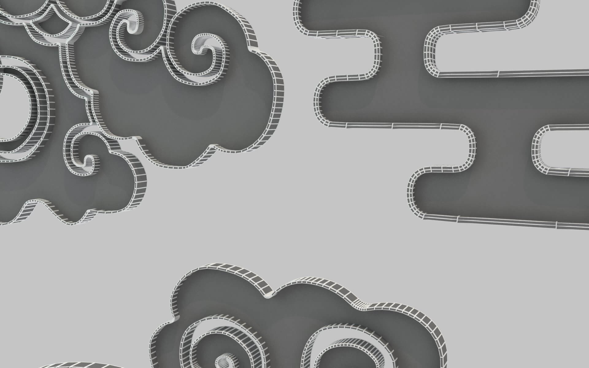 Chinese New Year Lucky Cloud - 3D Model by tomoplace