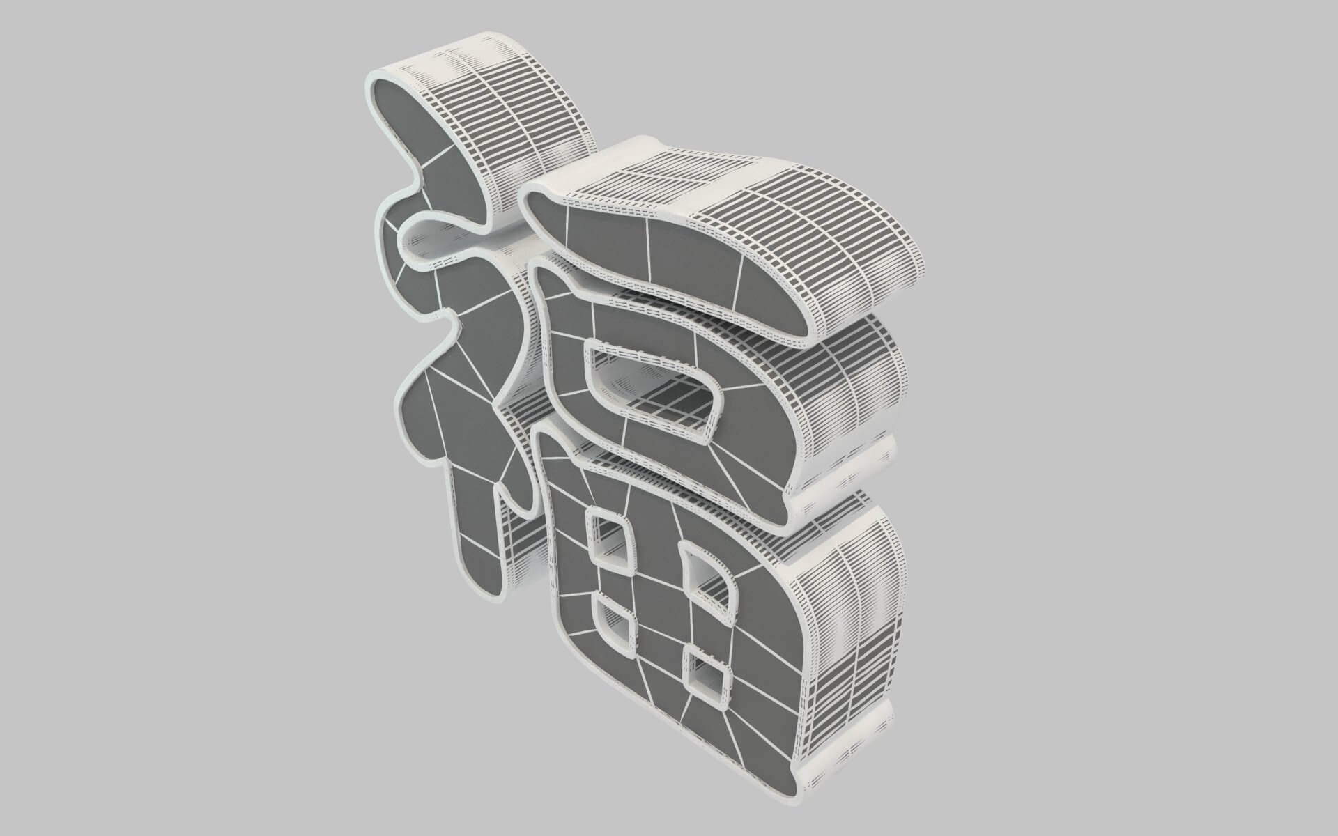 Chinese New Year Lucky Fu - 3D Model by tomoplace