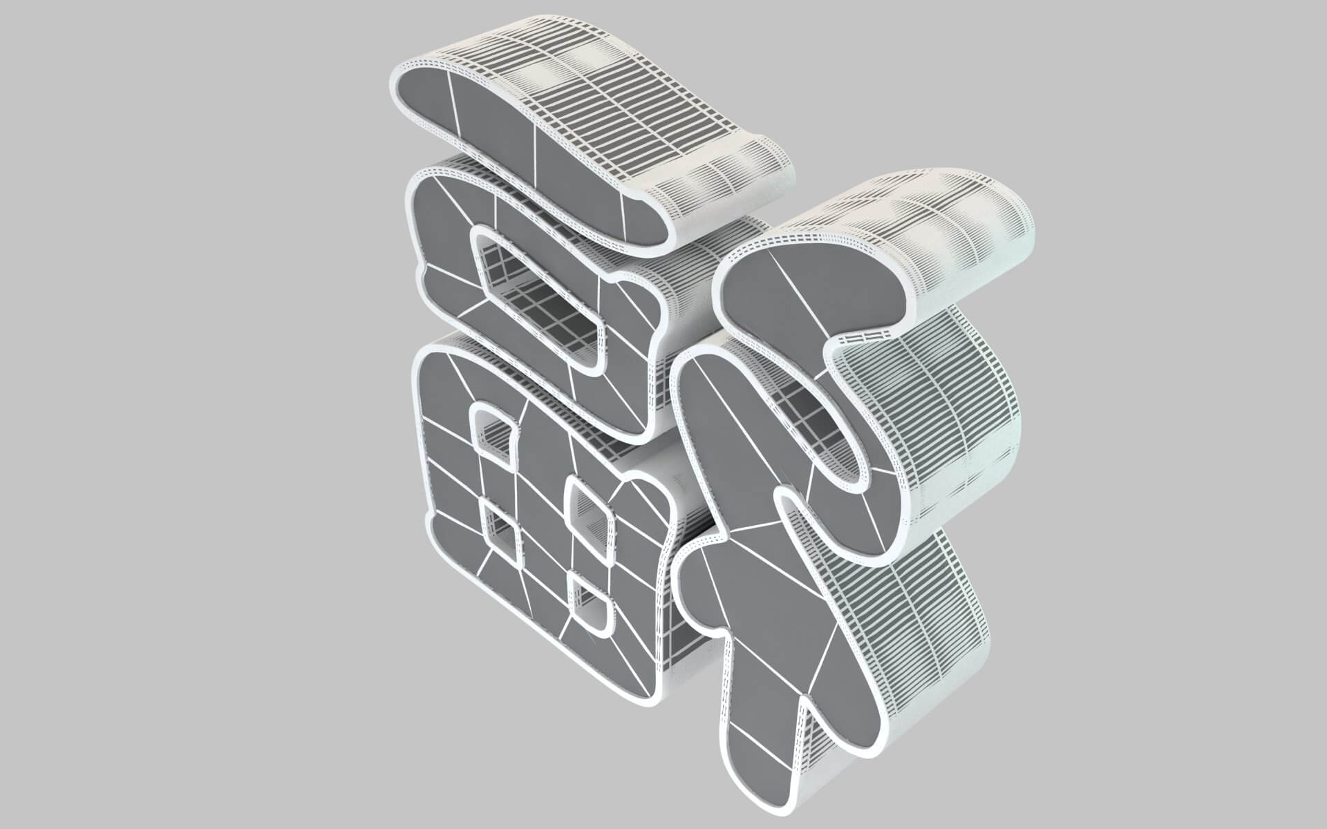 Chinese New Year Lucky Fu - 3D Model by tomoplace