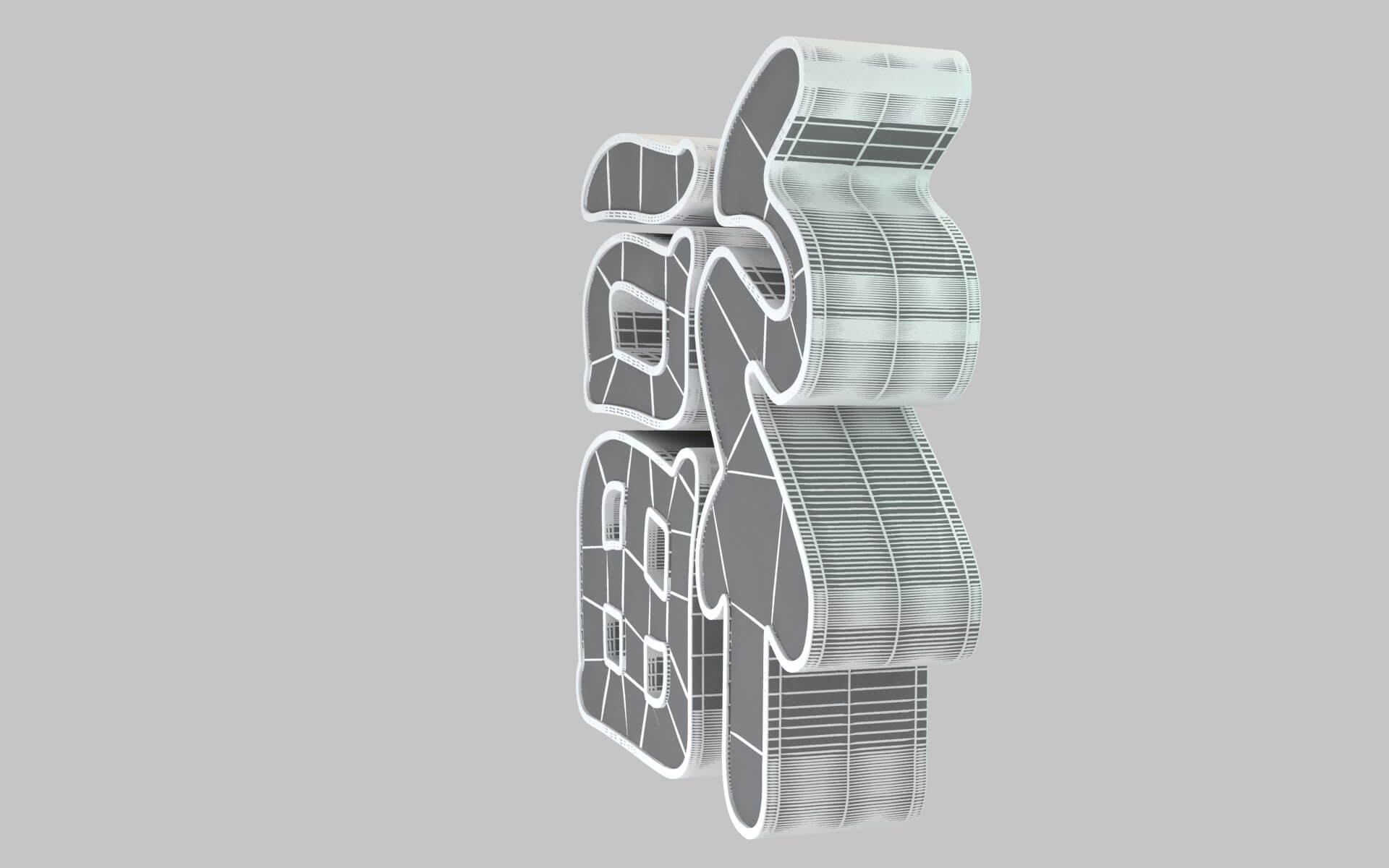 Chinese New Year Lucky Fu - 3D Model by tomoplace