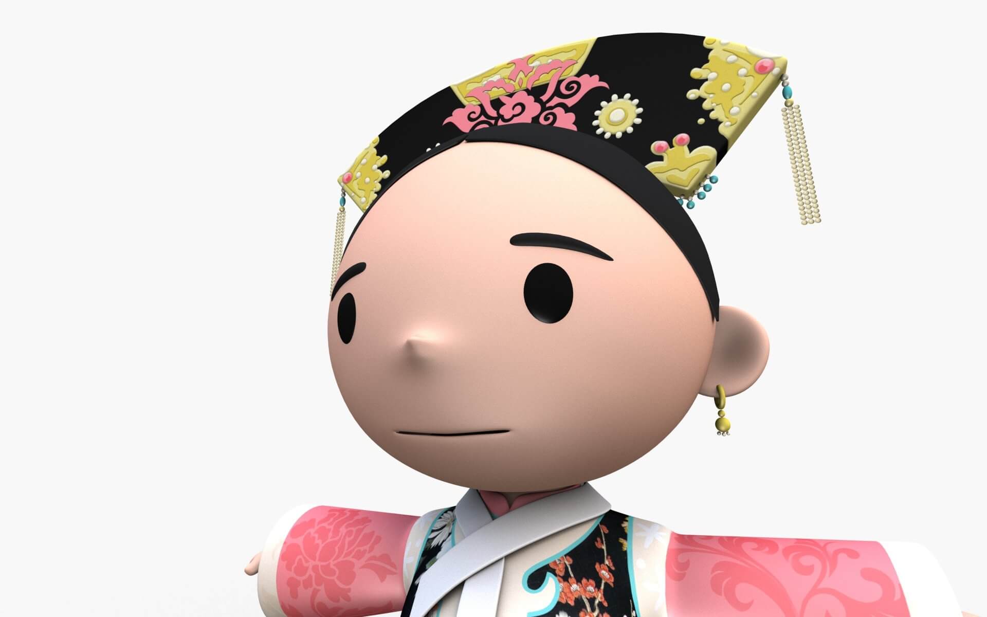 Chinese Qing Dynasty Princess - 3D Model by tomoplace