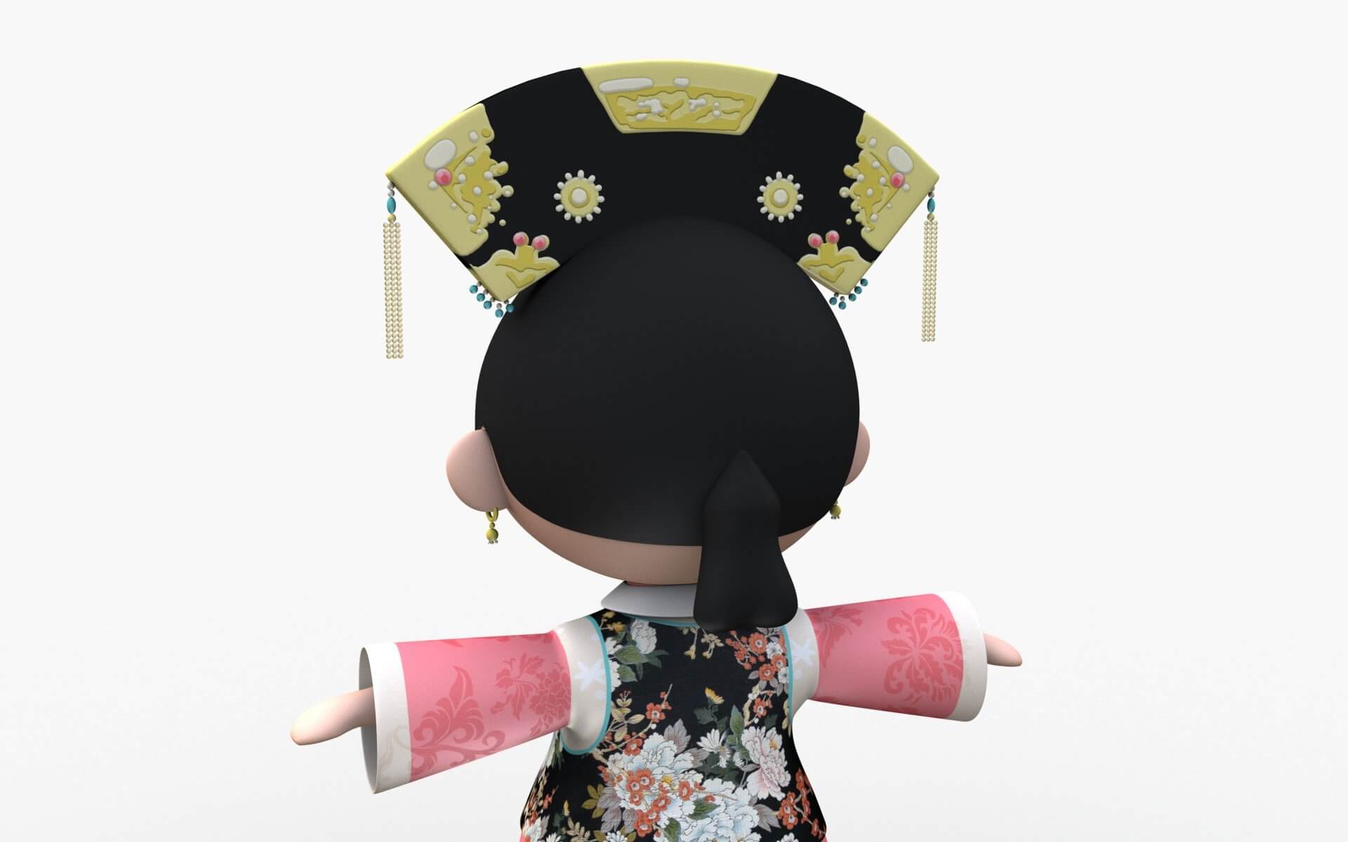 Chinese Qing Dynasty Princess - 3D Model by tomoplace