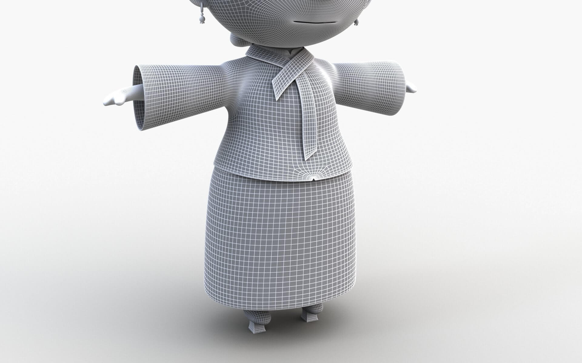 Chinese Qing Dynasty Princess - 3D Model by tomoplace