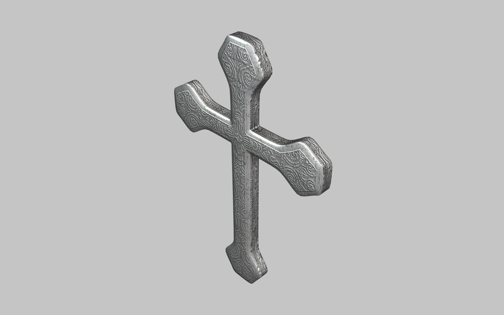 Christian Cross - 3D Model by tomoplace