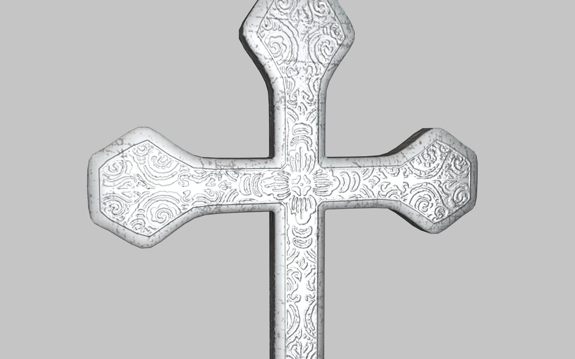 Christian Cross - 3D Model by tomoplace